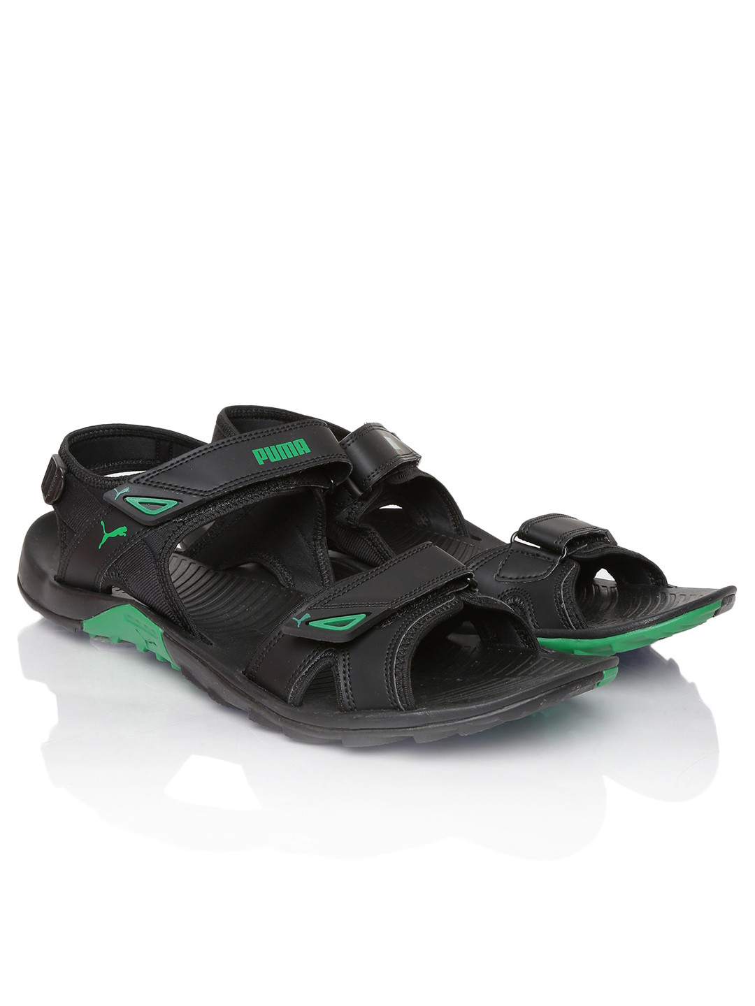 Buy PUMA Men Black Vesta SDL DP Sports Sandals - Sandals for Men ...