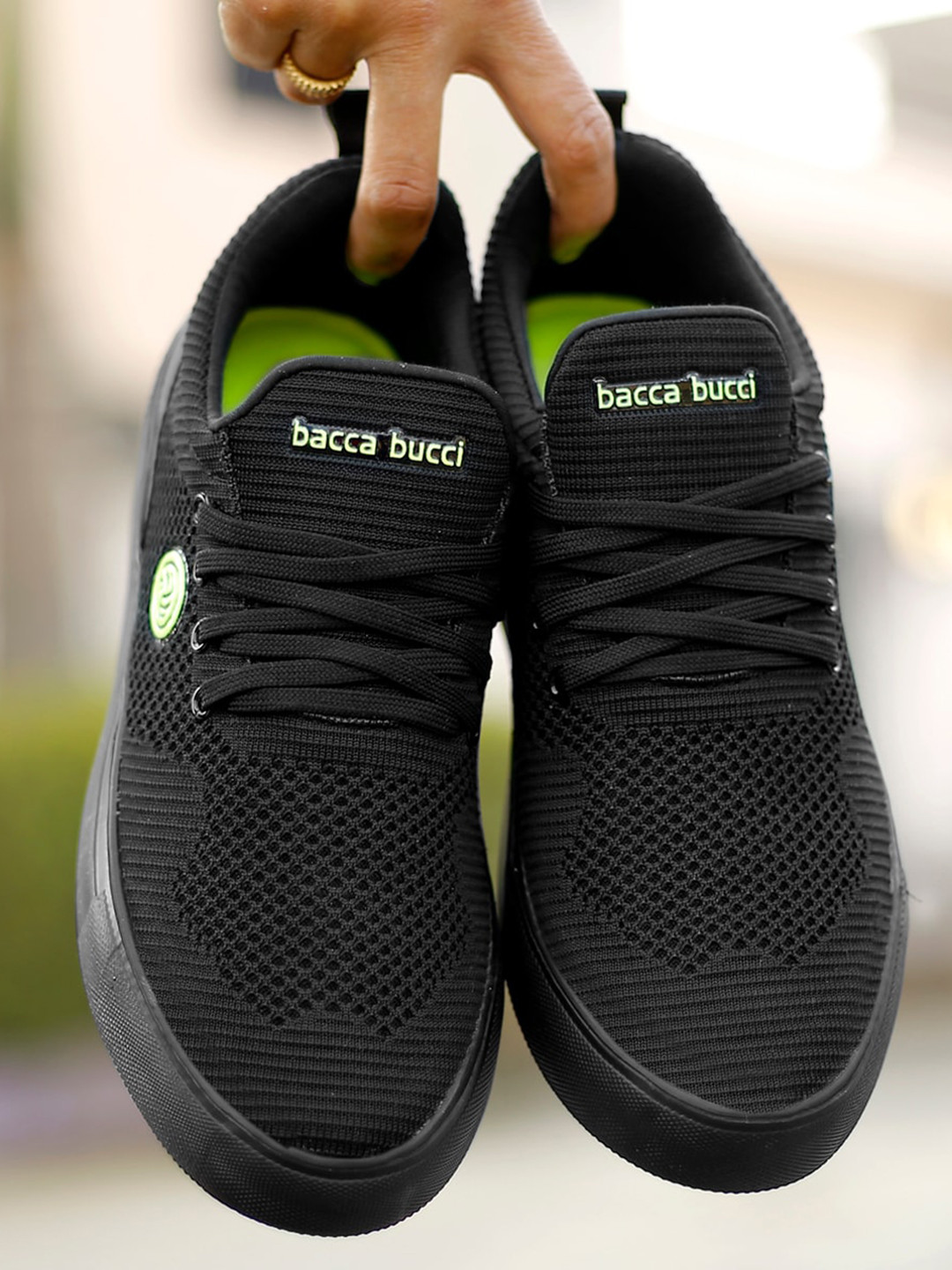 Buy Bacca Bucci Men Woven Design Padded Insole Basics Sneakers - Casual ...