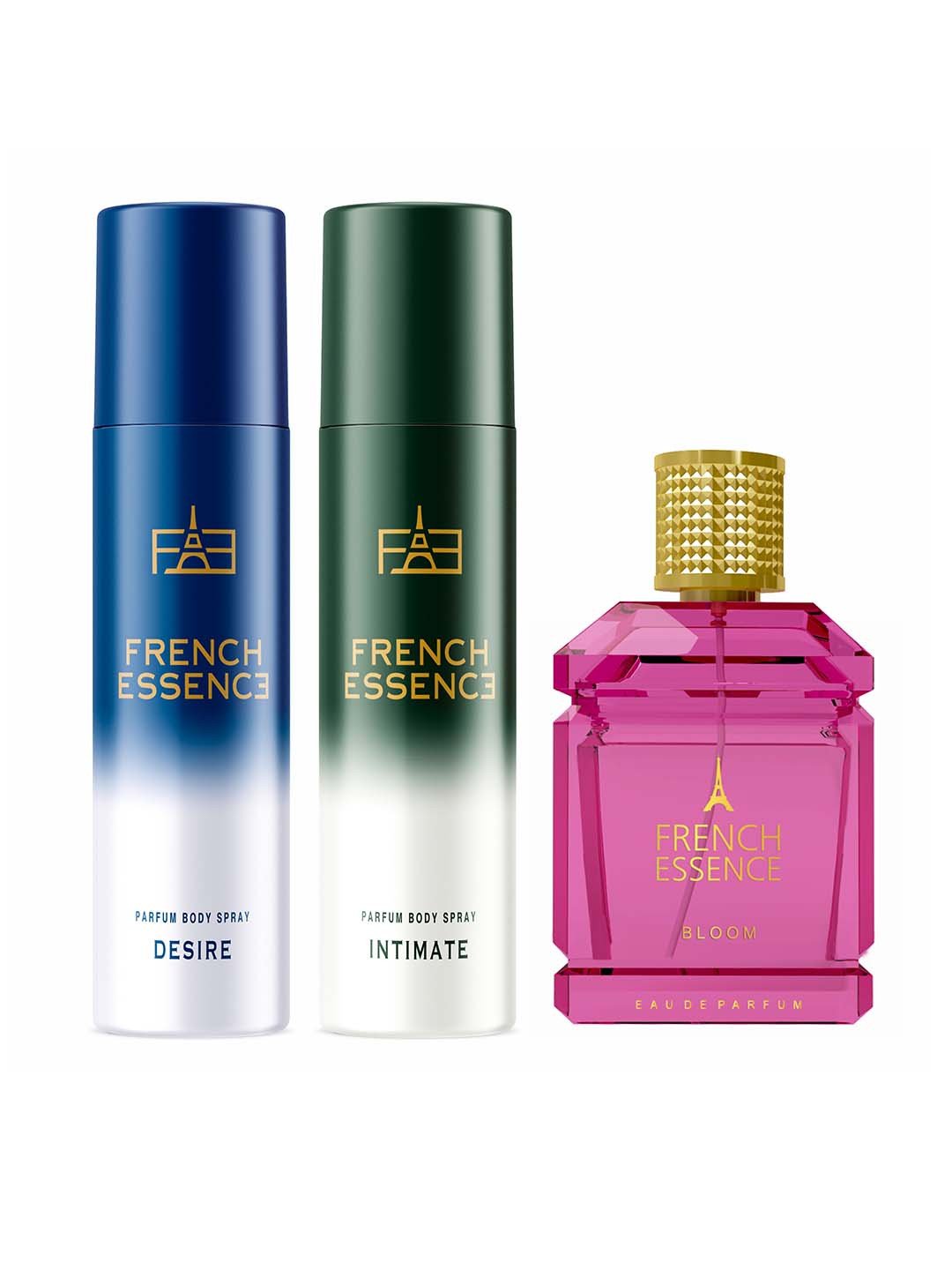 Buy FRENCH ESSENCE Set Of Intimate + Desire Deodorant With Bloom Eau De ...