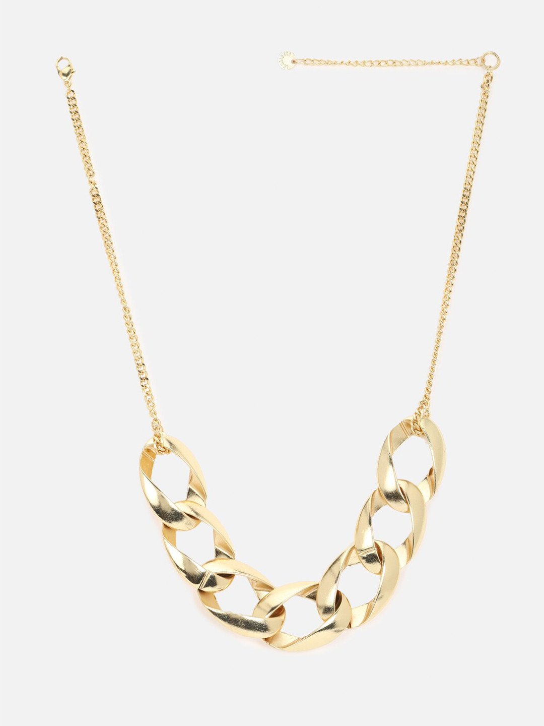 Buy FOREVER 21 Chain Design Statement Necklace - Necklace And Chains ...