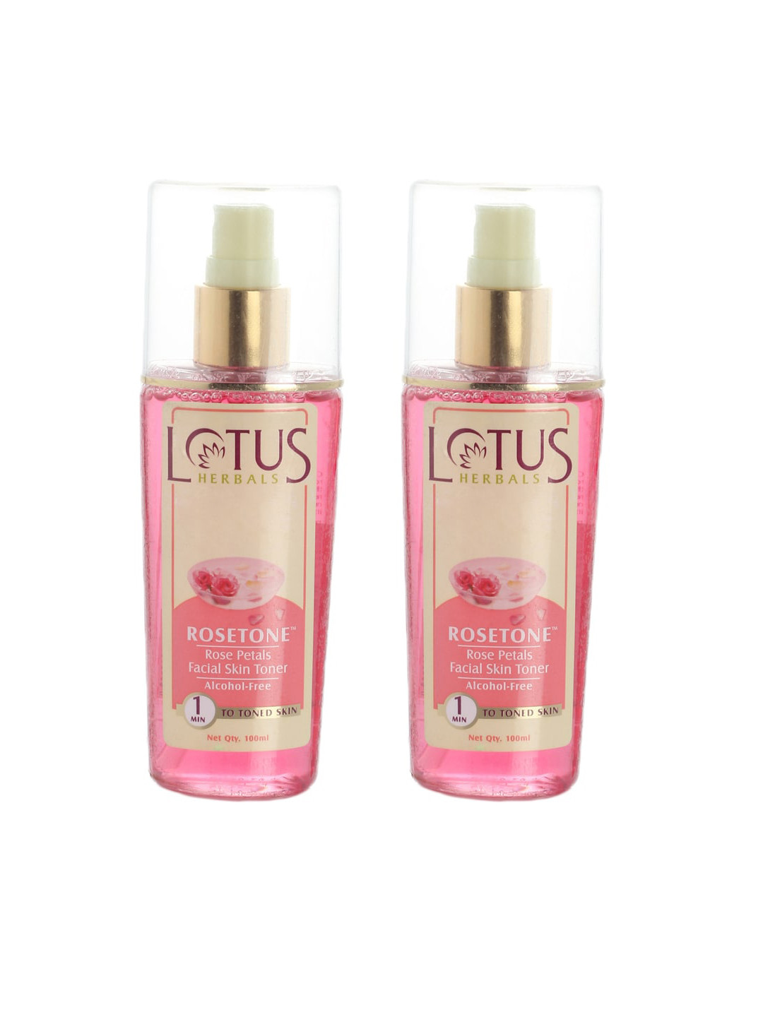 Buy Lotus Herbals Set Of 2 Rosetone Facial Skin Toner With Tulsi Leaves ...