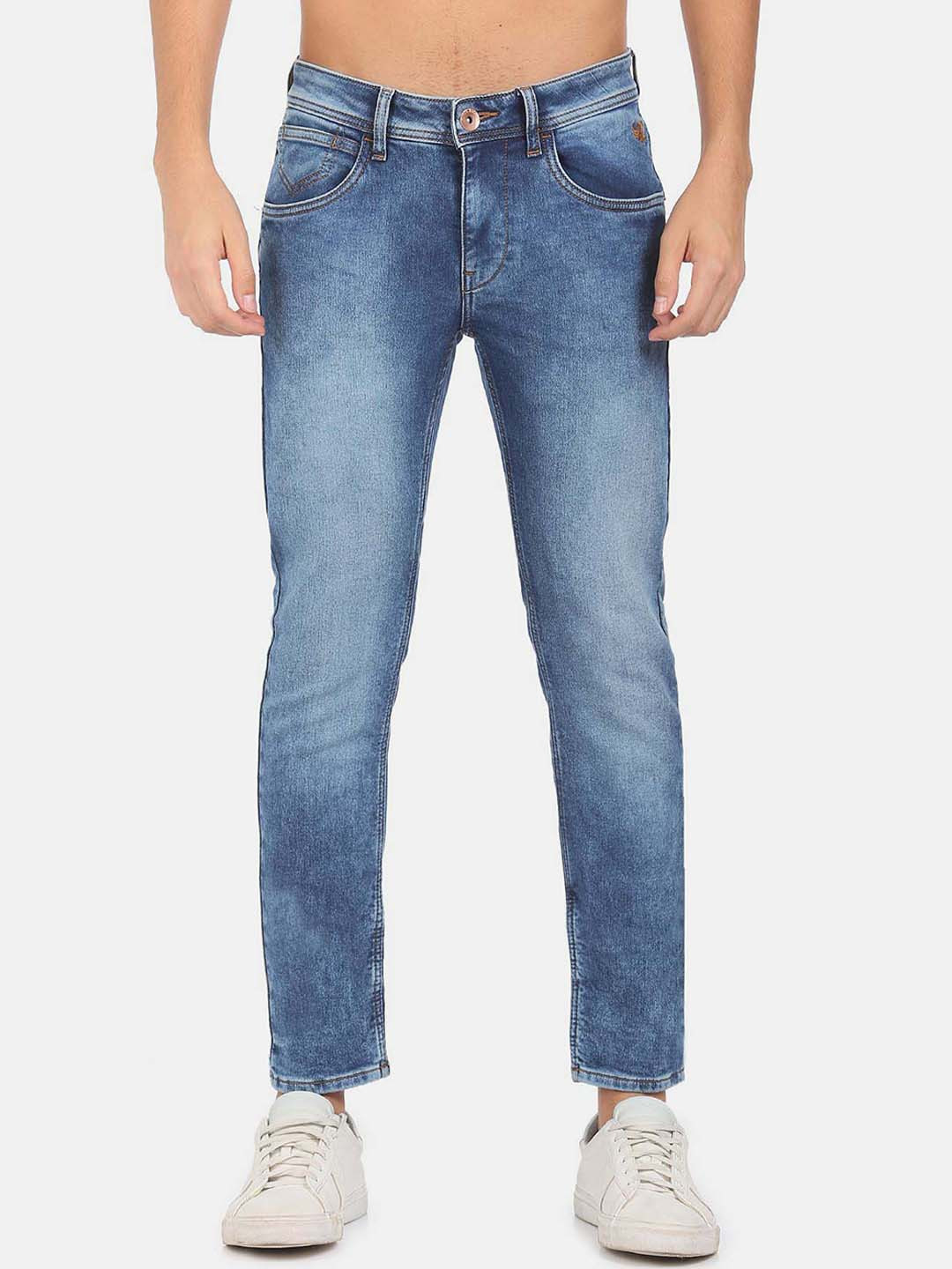 Buy Flying Machine Men Slim Fit Low Rise Heavy Fade Jeans - Jeans for ...