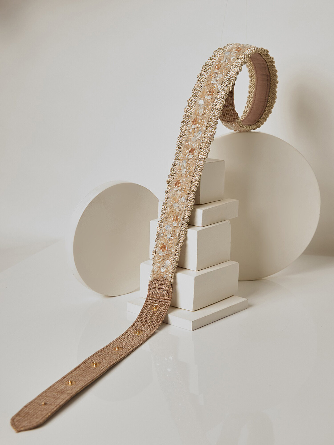 Buy D'oro Women Embellished Interlock Belt - Belts for Women 22566896 ...