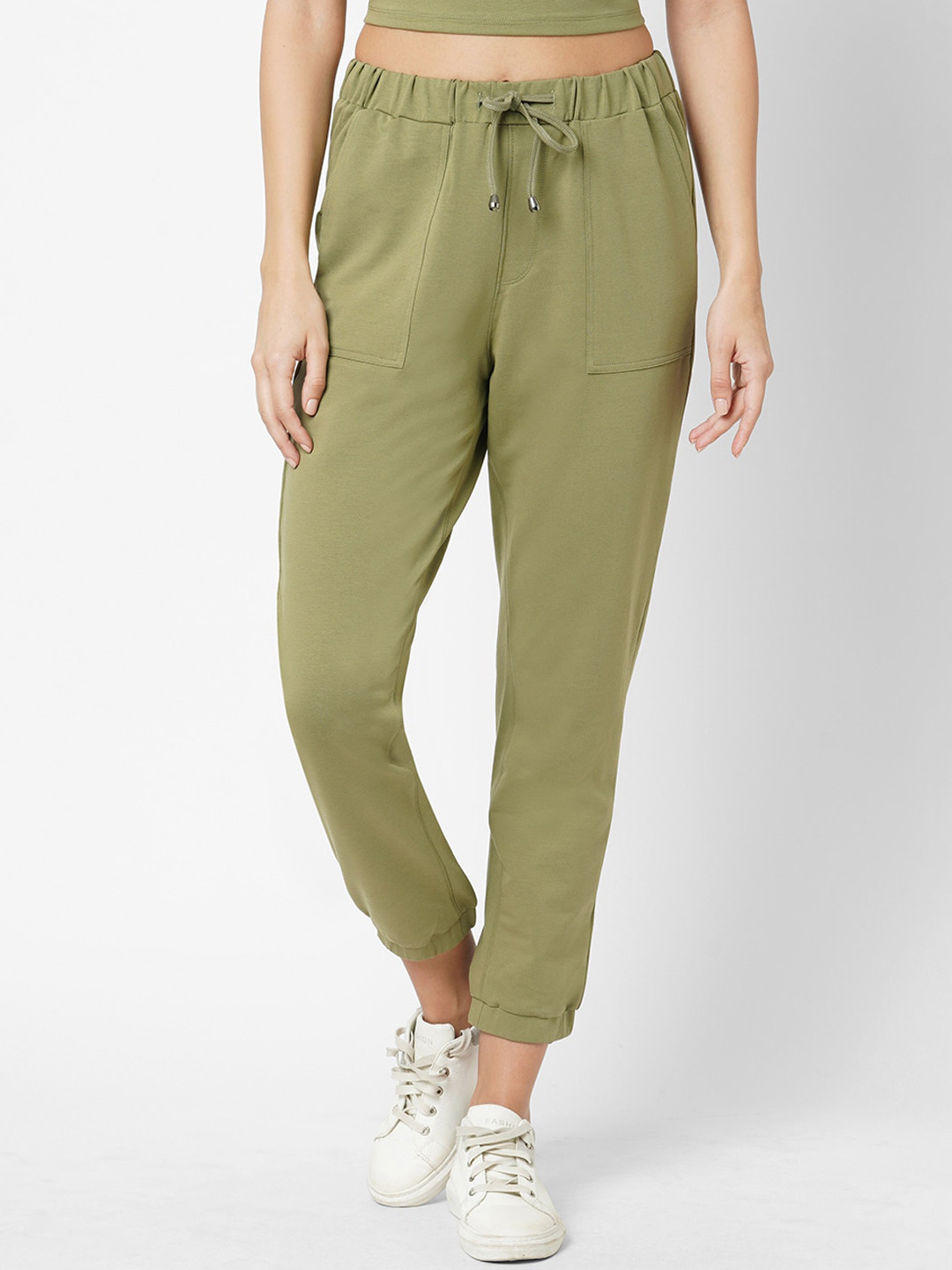 Buy Kraus Jeans Women Slim Fit High Rise Joggers - Trousers for Women ...