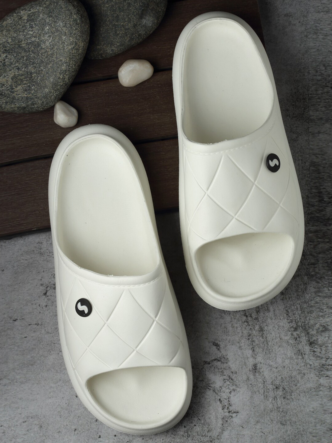 Buy Solethreads Men Open Toe Slip On Sliders - Flip Flops for Men ...