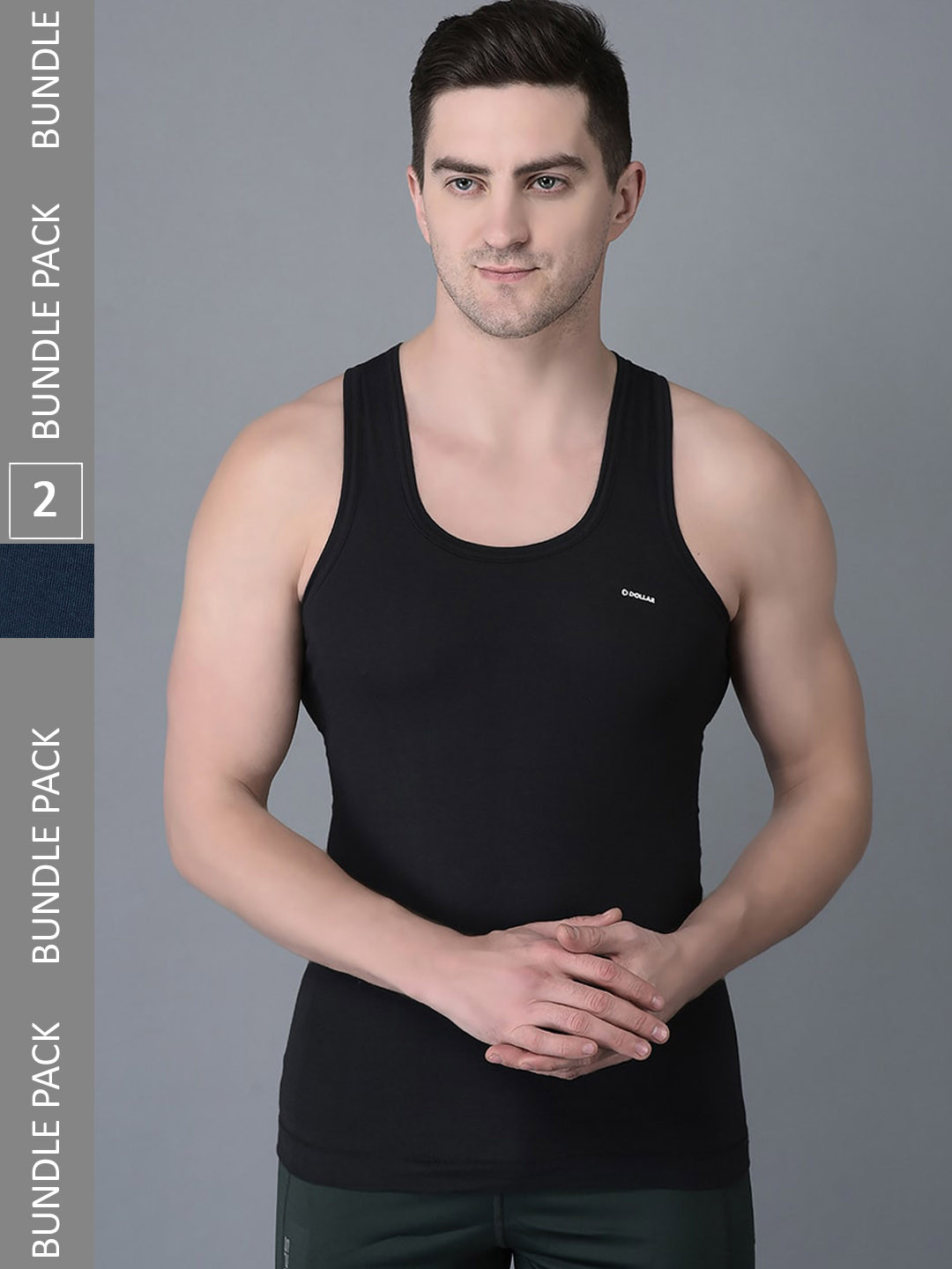 Buy Dollar Bigboss Pack Of 2 Assorted Combed Cotton Shrinkless ...