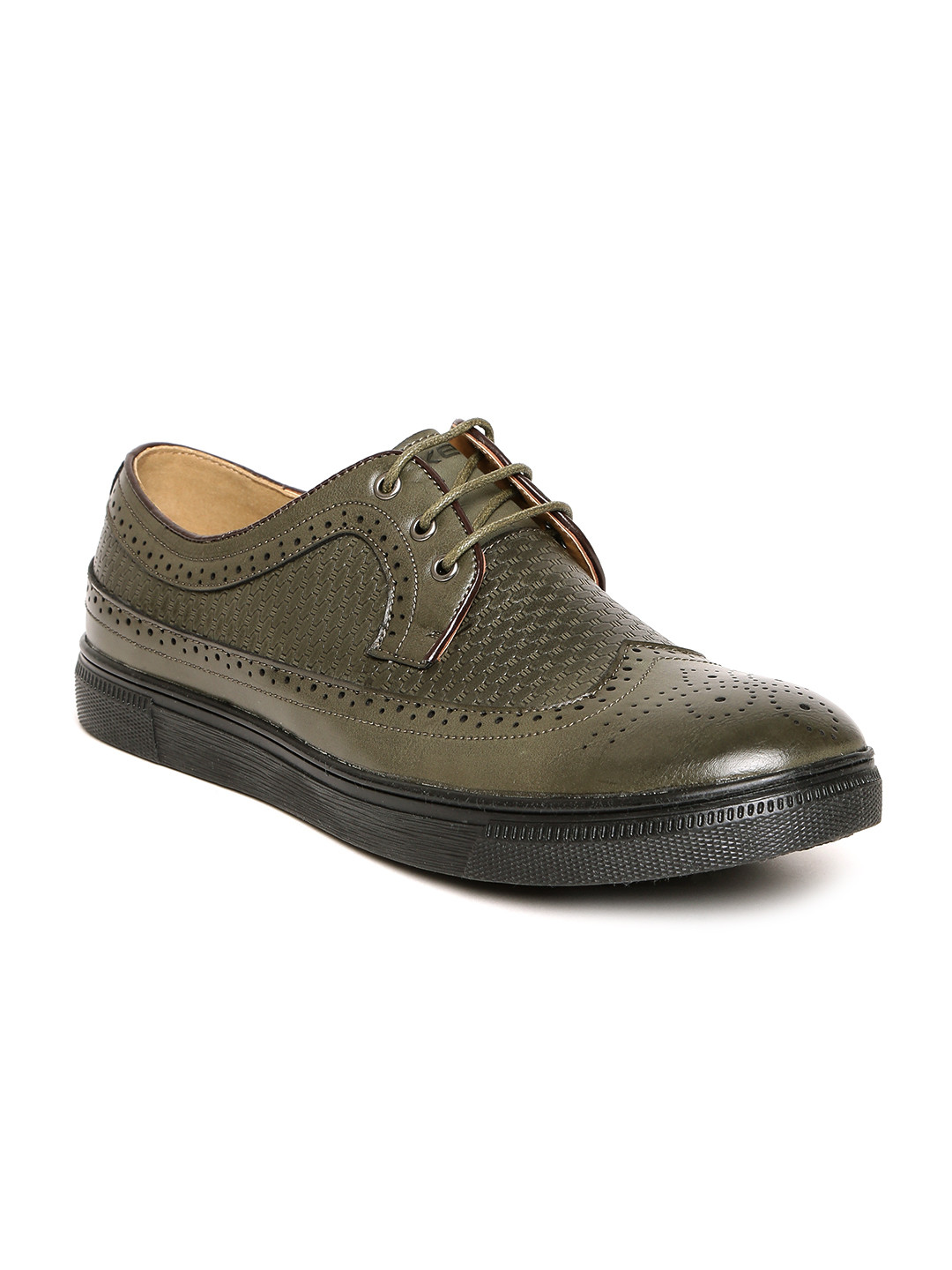 Buy Duke Men Olive Green Brogues - Casual Shoes for Men 2258629 | Myntra