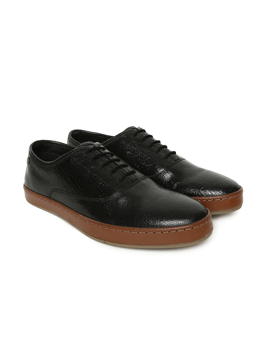 Buy Jack & Jones Men Black Leather Oxfords - Casual Shoes for Men ...