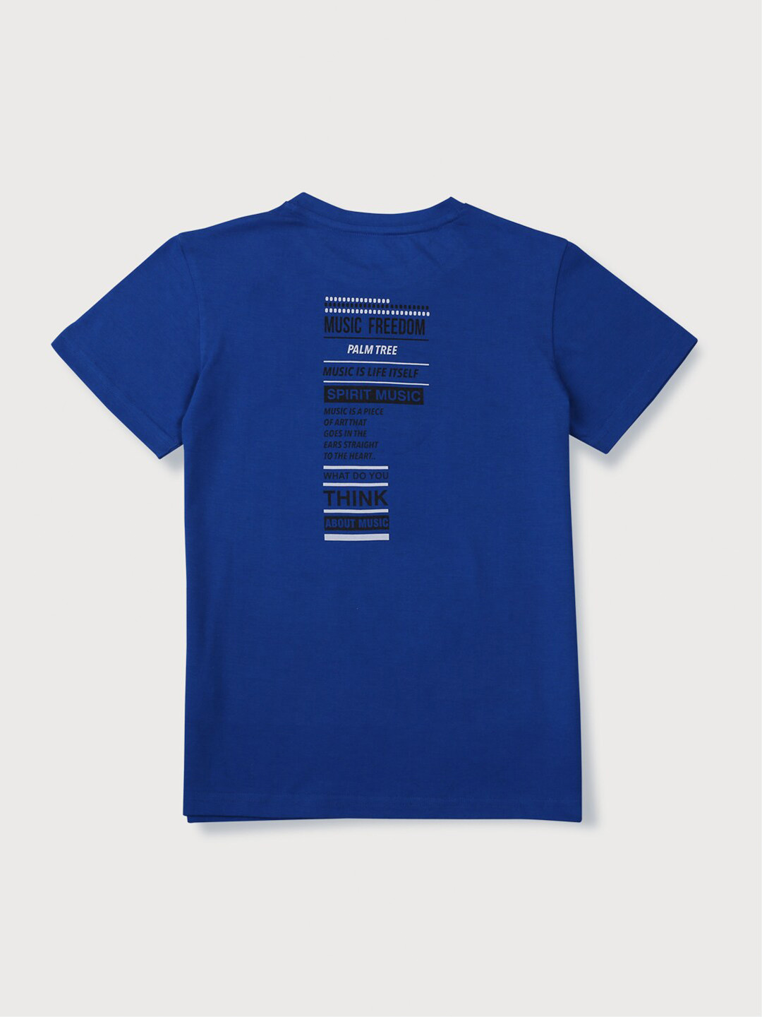 Buy Palm Tree Infant Boys Typography Printed Pure Cotton T Shirt ...