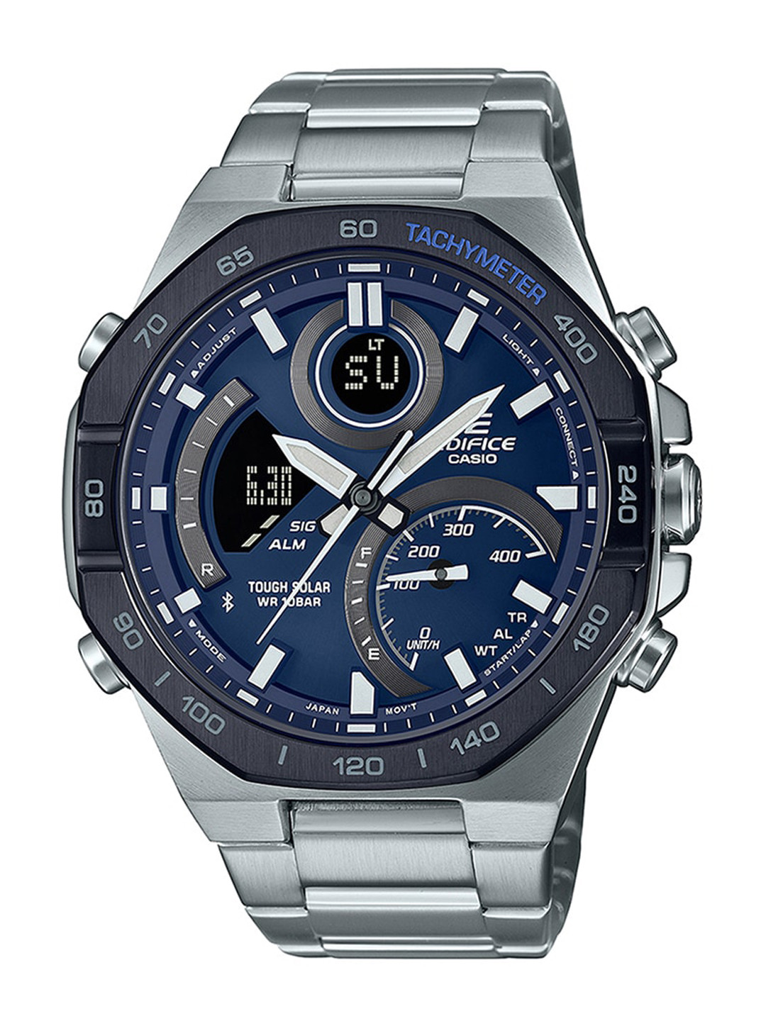 Buy CASIO Men EDifice ECB 950DB 2ADF Blue Ana Digi Dial Silver ...