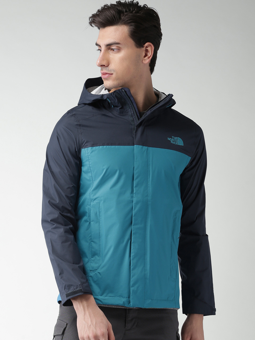 Buy The North Face Men Blue Solid Sporty Jacket - Jackets for Men ...