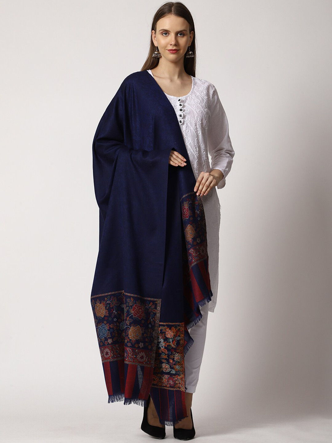 Buy SWI Stylish Women Floral Kaani Woven Design Shawl - Shawl for Women ...