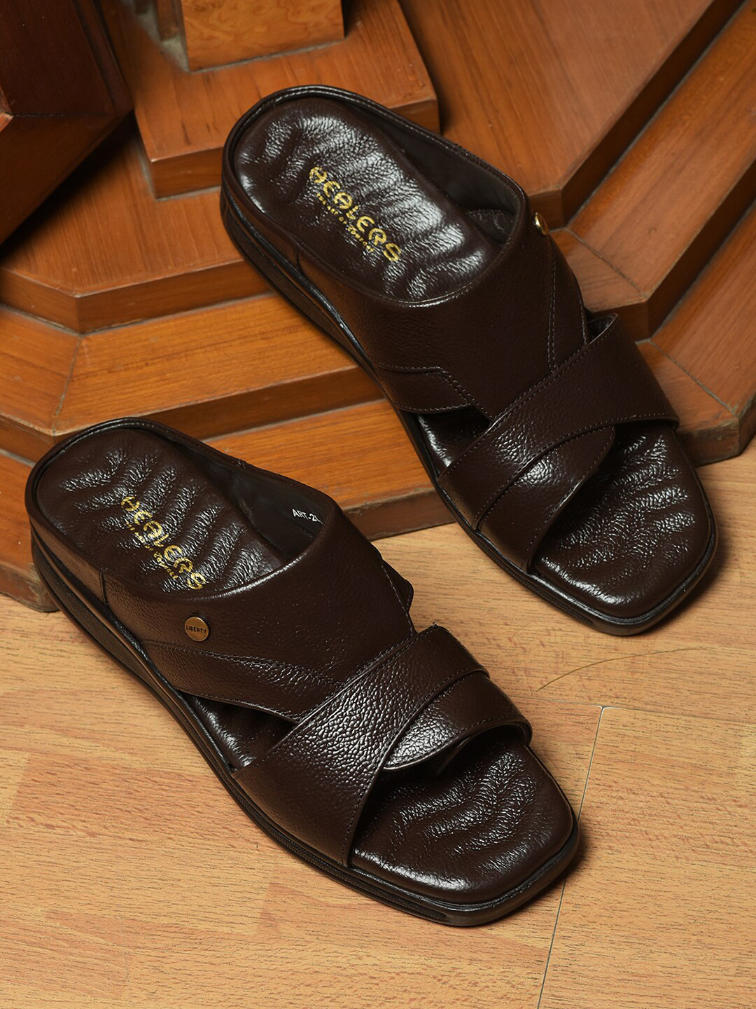 Buy Liberty Men Textured Comfort Sandals - Sandals for Men 22606662 ...