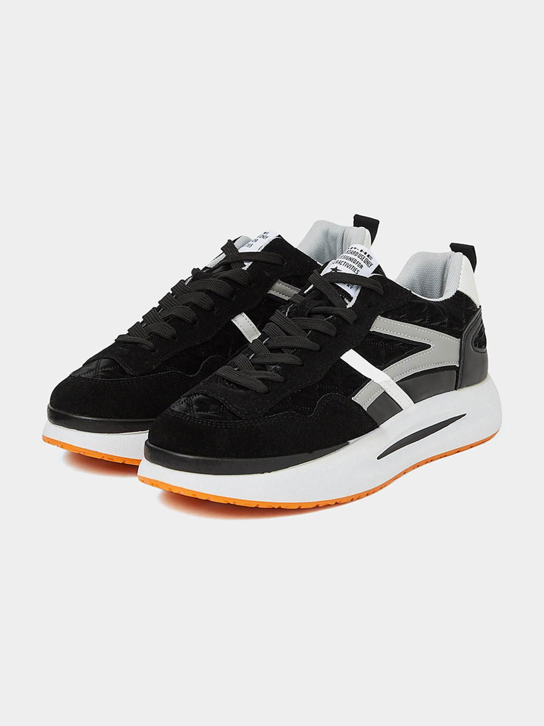 Buy Styli Men Quilted Contrast Sole Sneakers - Casual Shoes for Men ...