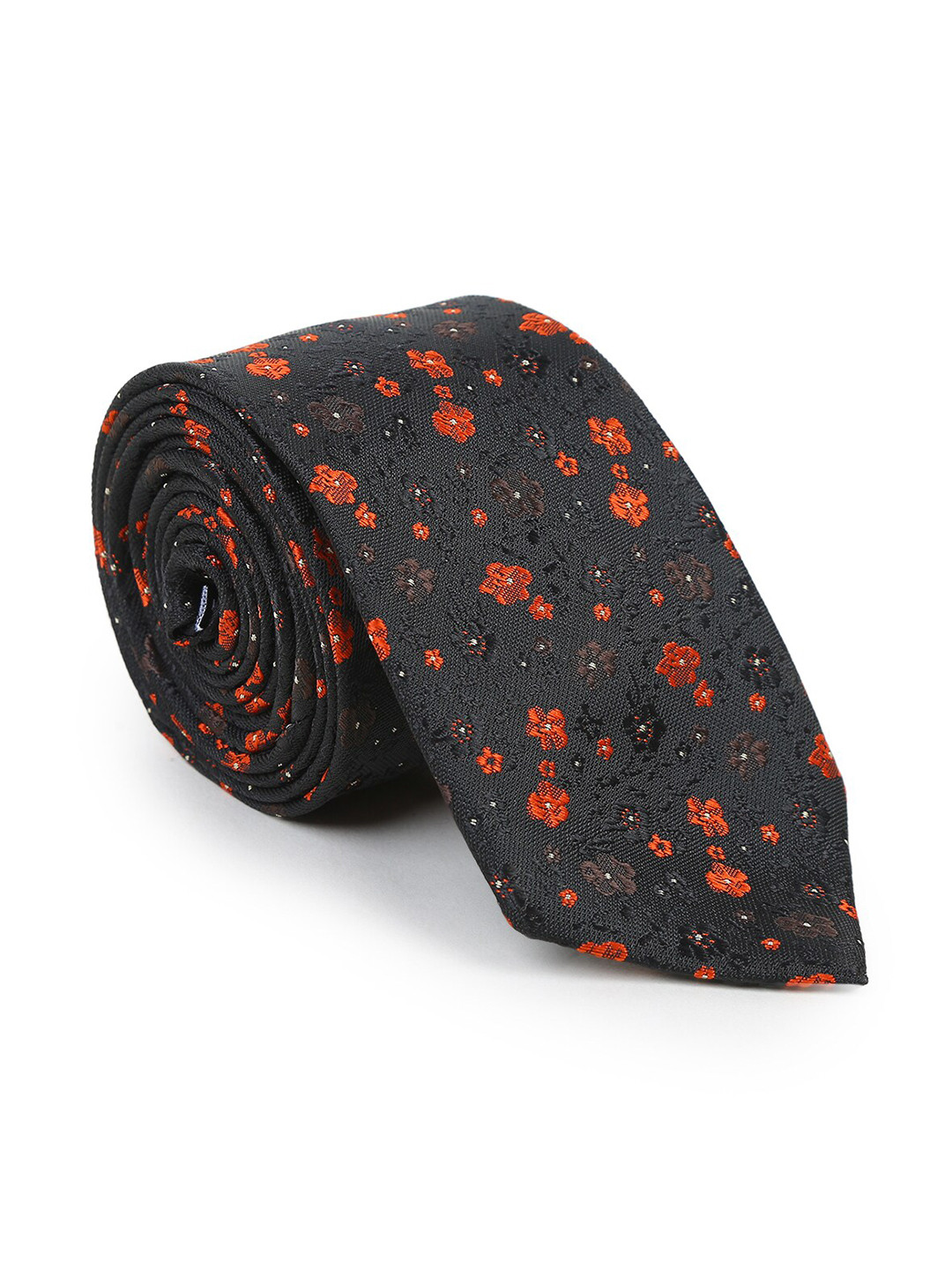 Buy Hashburys Men Woven Design Broad Tie With Matching Pocket Square ...