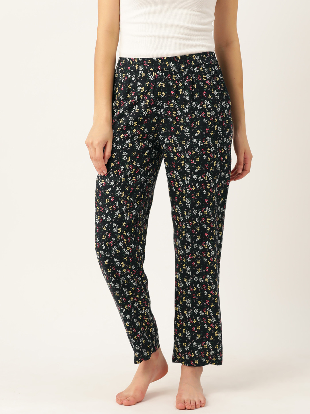 Buy Rue Collection Women Pure Cotton Printed Lounge Pants - Lounge ...