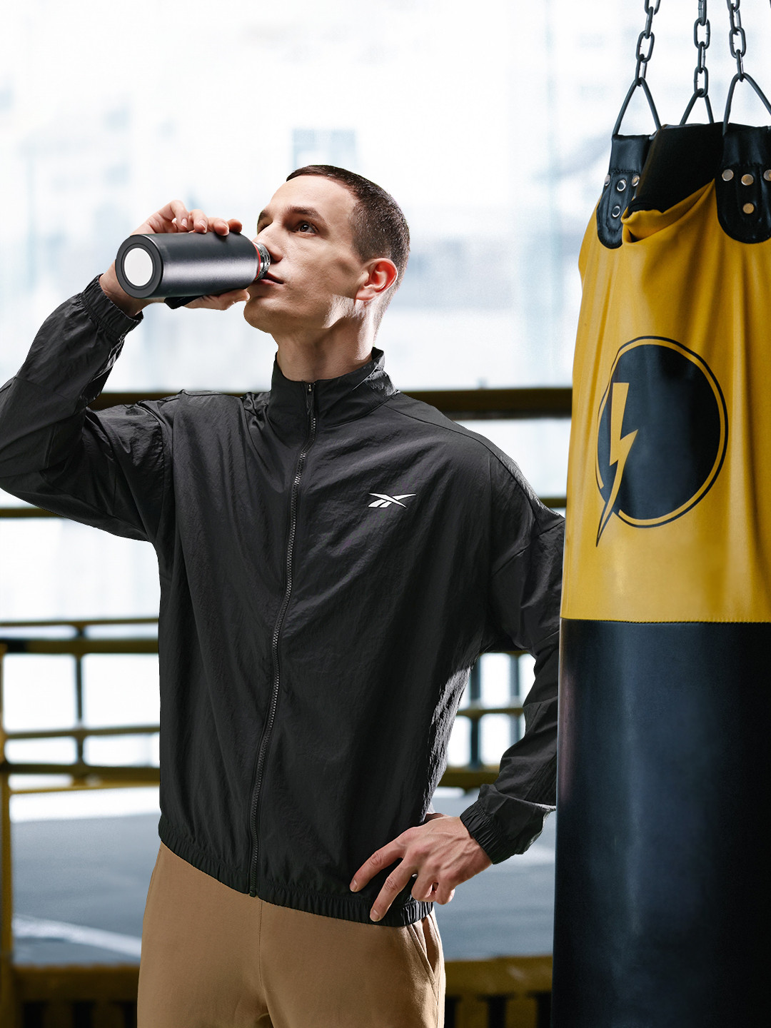 Buy Reebok Men Train Woven Sporty Jacket - Jackets for Men 22625032 ...