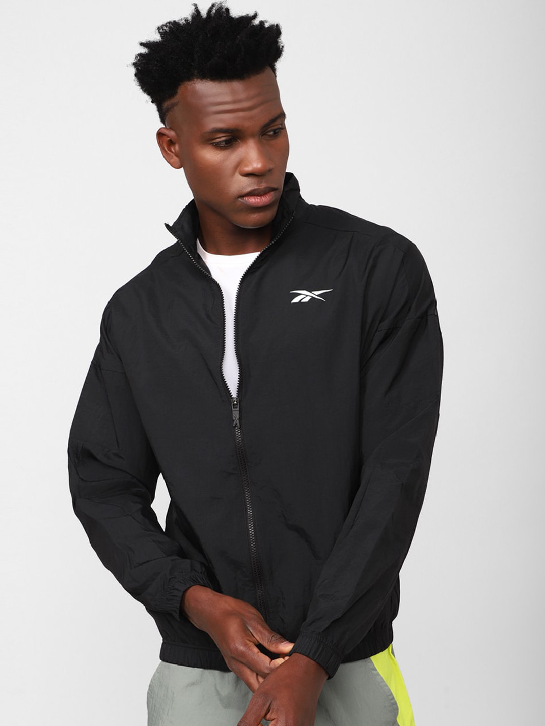 Buy Reebok Men Train Woven Sporty Jacket - Jackets for Men 22625032 ...