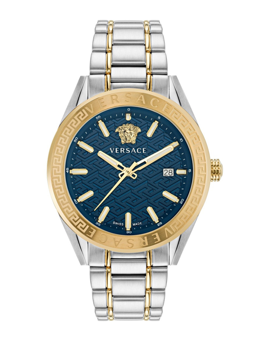 Buy Versace Men Textured Dial & Stainless Steel Straps Analogue Watch ...