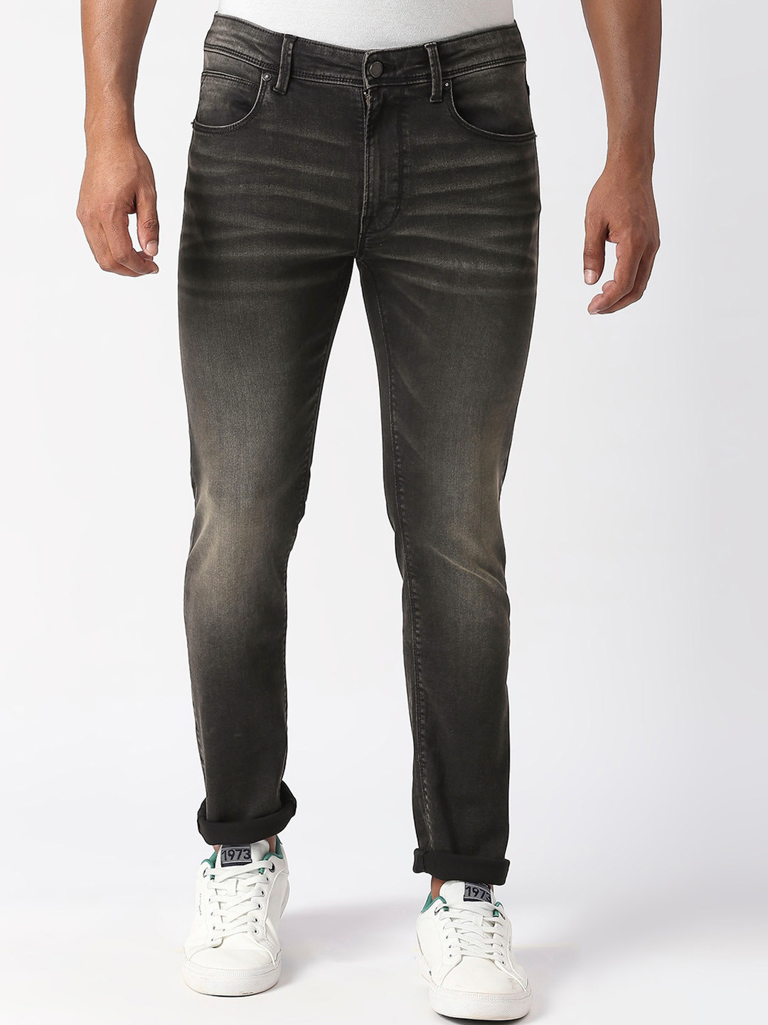 Buy Pepe Jeans Men Comfort Slim Fit Low Rise Heavy Fade Jeans - Jeans ...