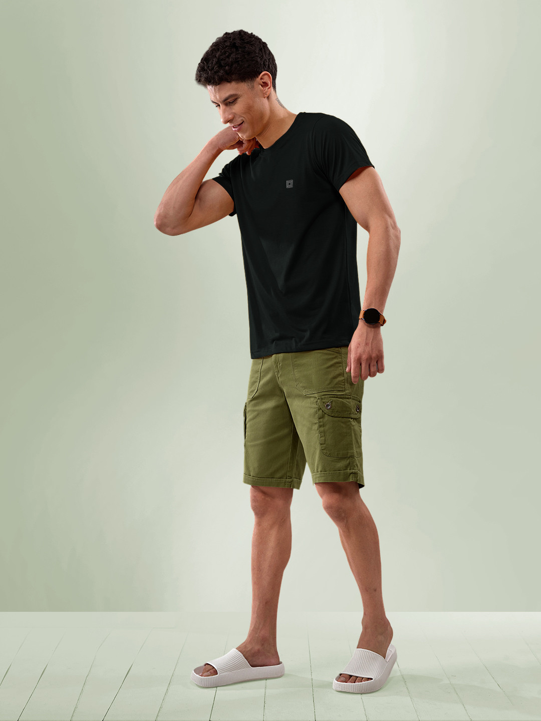 Buy LUX NITRO Round Neck Anti Odour Cotton Casual T Shirt - Tshirts for ...