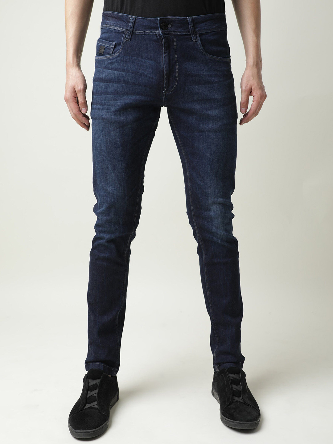 Buy RARE RABBIT Men Austin Mid Rise Slim Fit Cotton Jeans - Jeans for ...