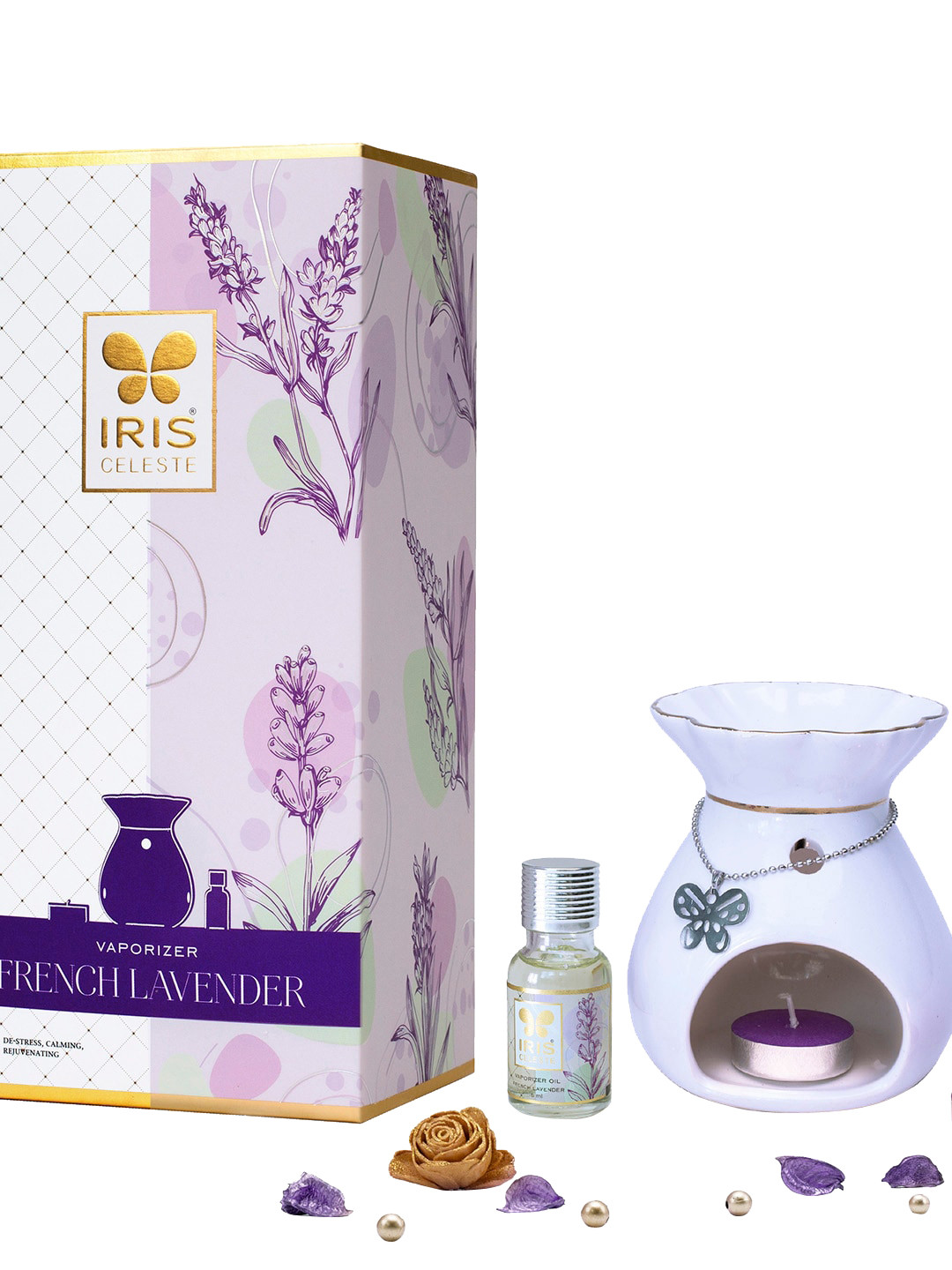 Buy IRIS CELESTE Purple Lavender Fragrance Aroma Oil Diffusers 15ml ...