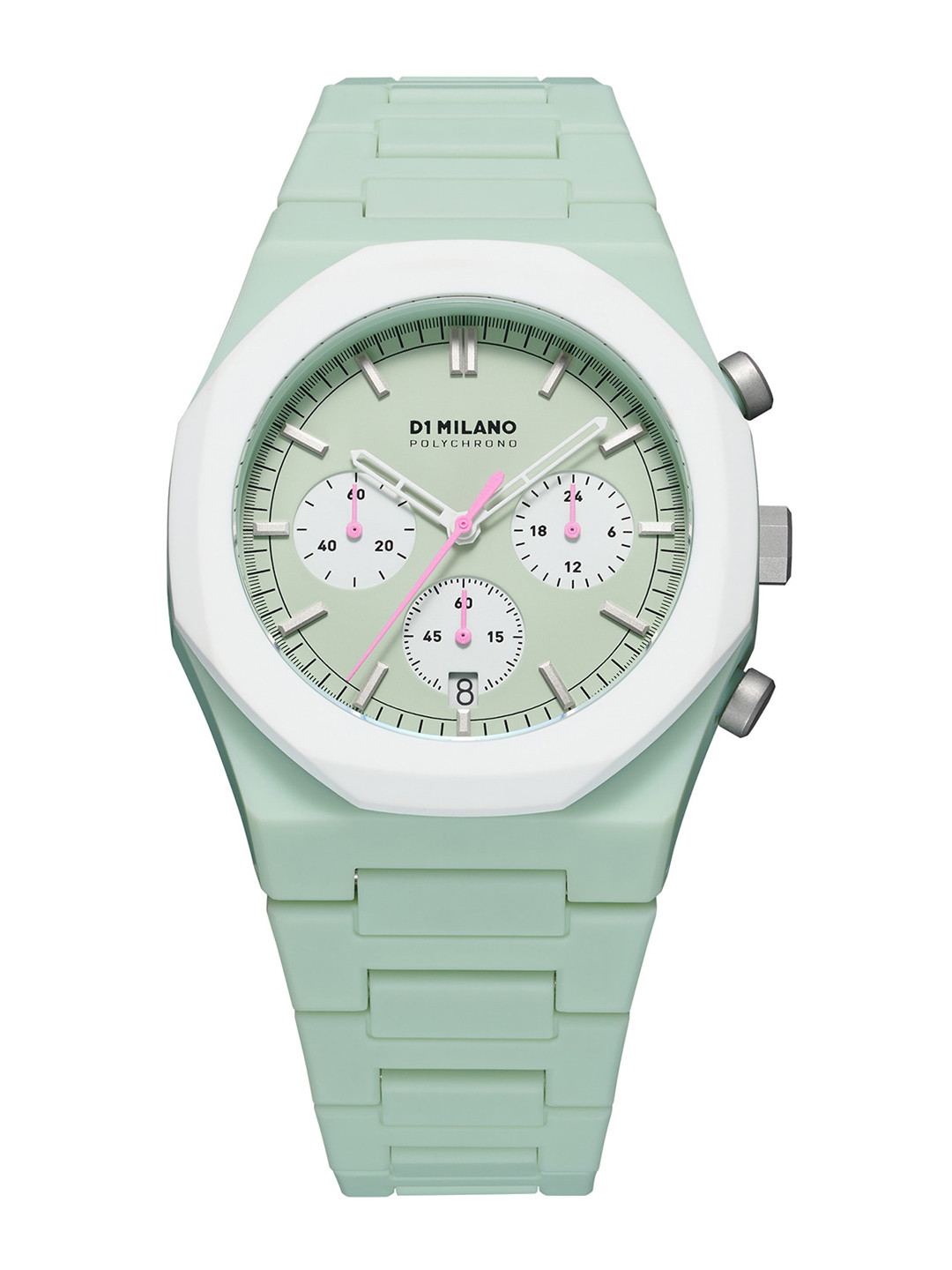 Buy D1 Milano Men Round Dial & Textured Straps Analogue Chronograph ...