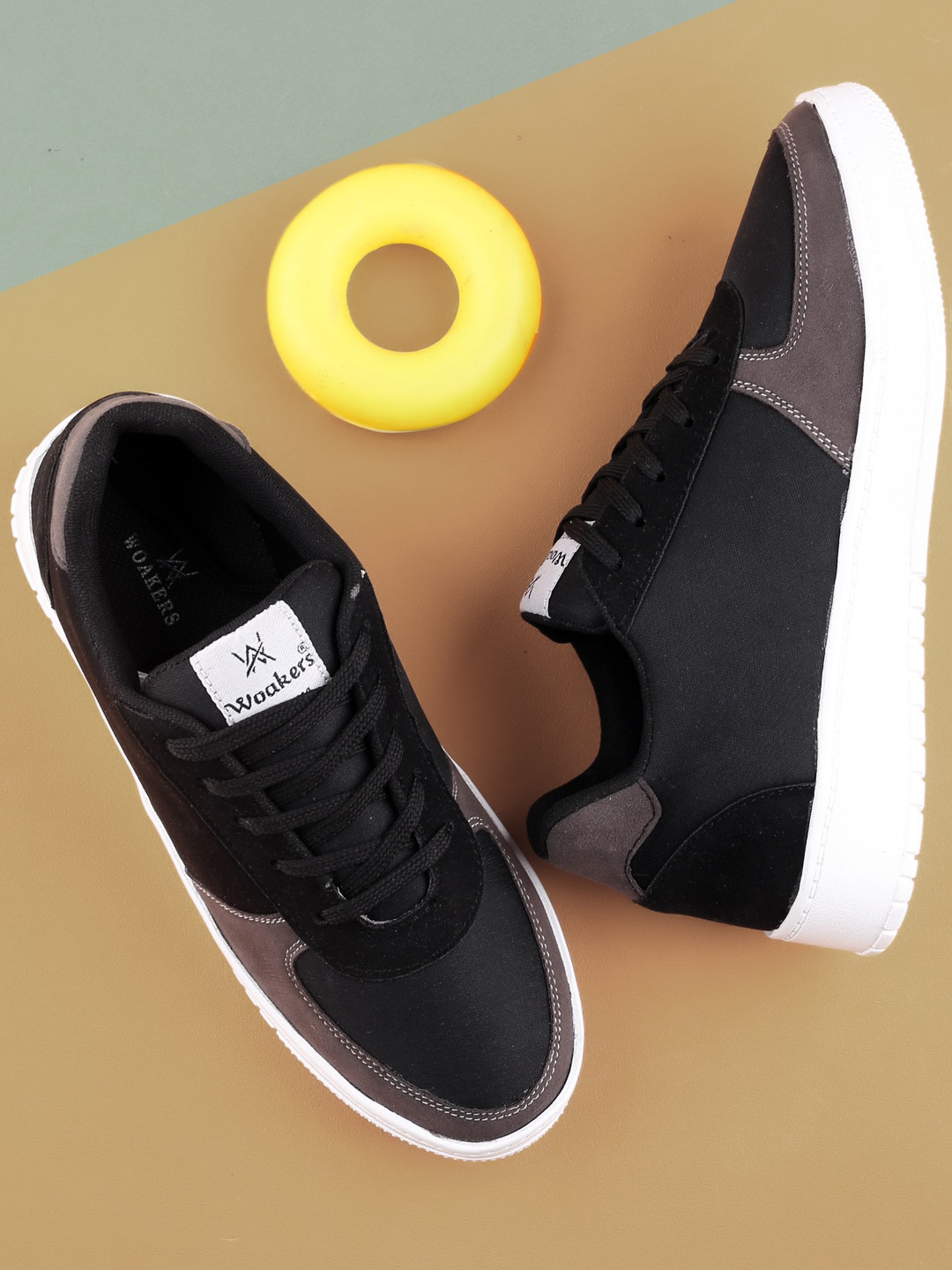 Buy Woakers Men Colourblocked Waterproof Lining Sneakers - Casual Shoes ...