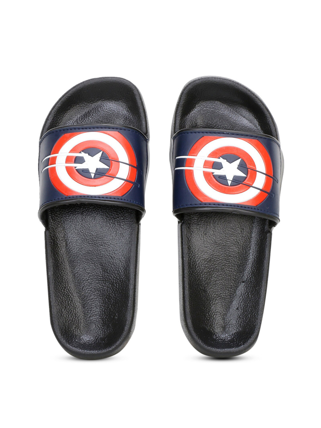 Buy KRAASA Men Captain America Printed Sliders - Flip Flops for Men ...