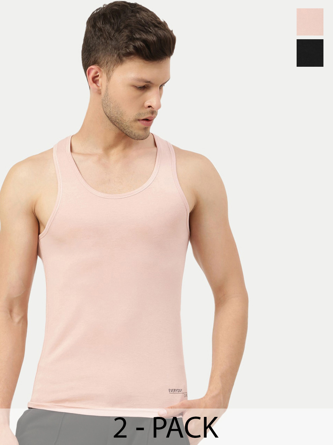 Buy FREECULTR Pack Of 2 Bamboo Cotton Innerwear Basic Vests - Innerwear ...