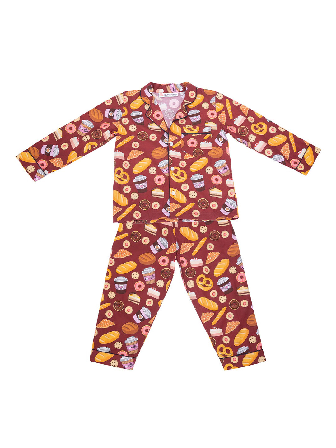 Buy Fluffalump Kids Conversational Printed Pure Cotton Night Suit buy-fluffalump-kids-conversational-printed-pure-cotton-night-suit