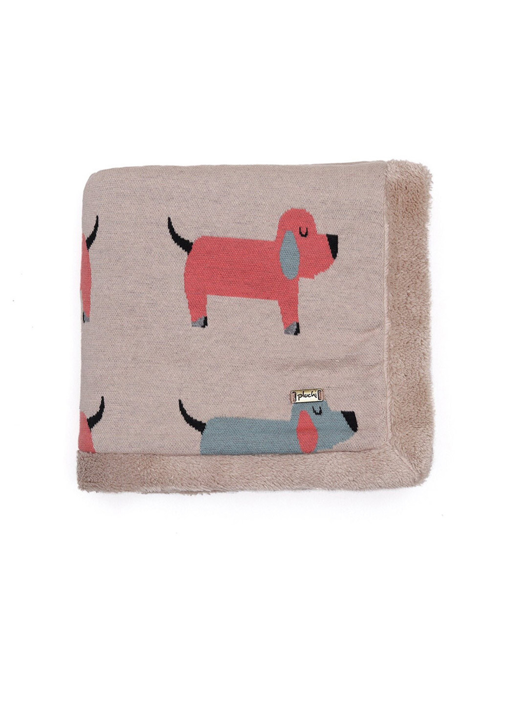 Buy Pluchi Kids Pink & Blue Printed AC Room 350 GSM Cotton Single Bed ...