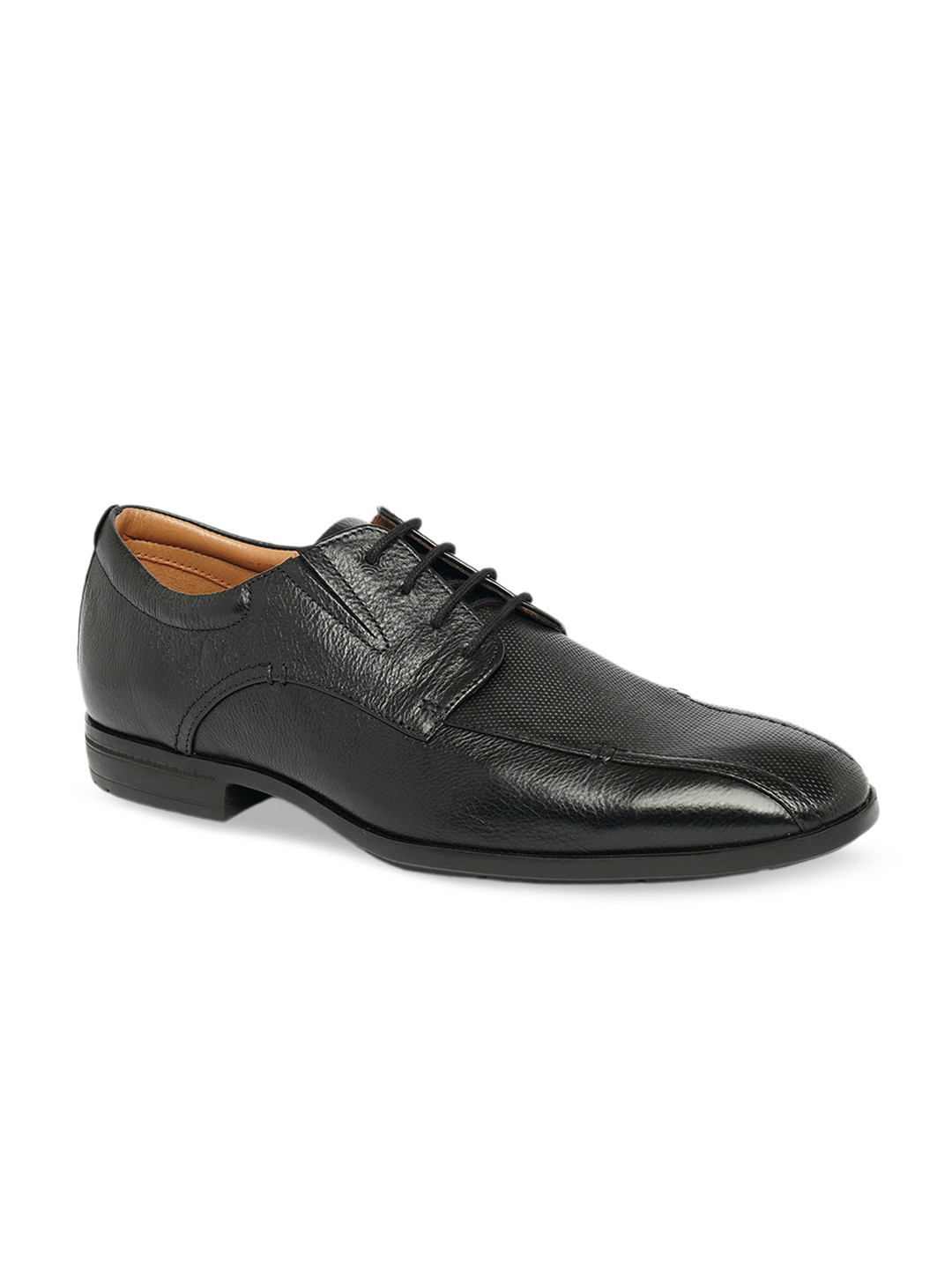 Buy Ruosh Men Textured Leather Formal Derbys - Formal Shoes for Men ...
