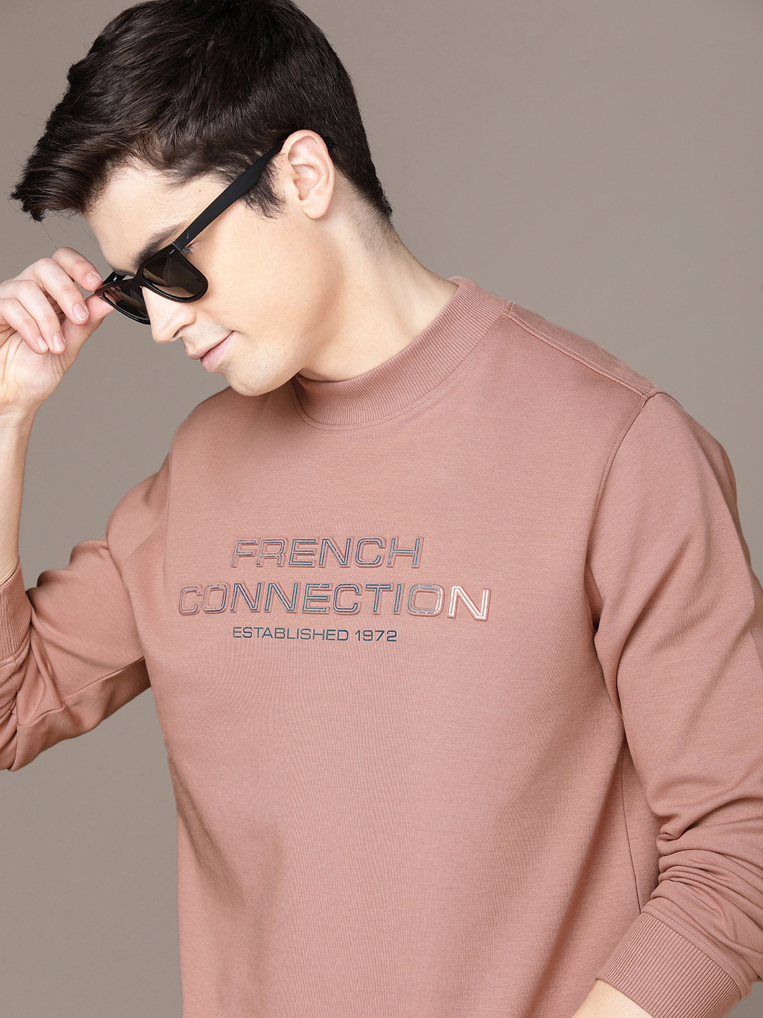 Buy French Connection Brand Logo Embossed Sweatshirt - Sweatshirts for ...