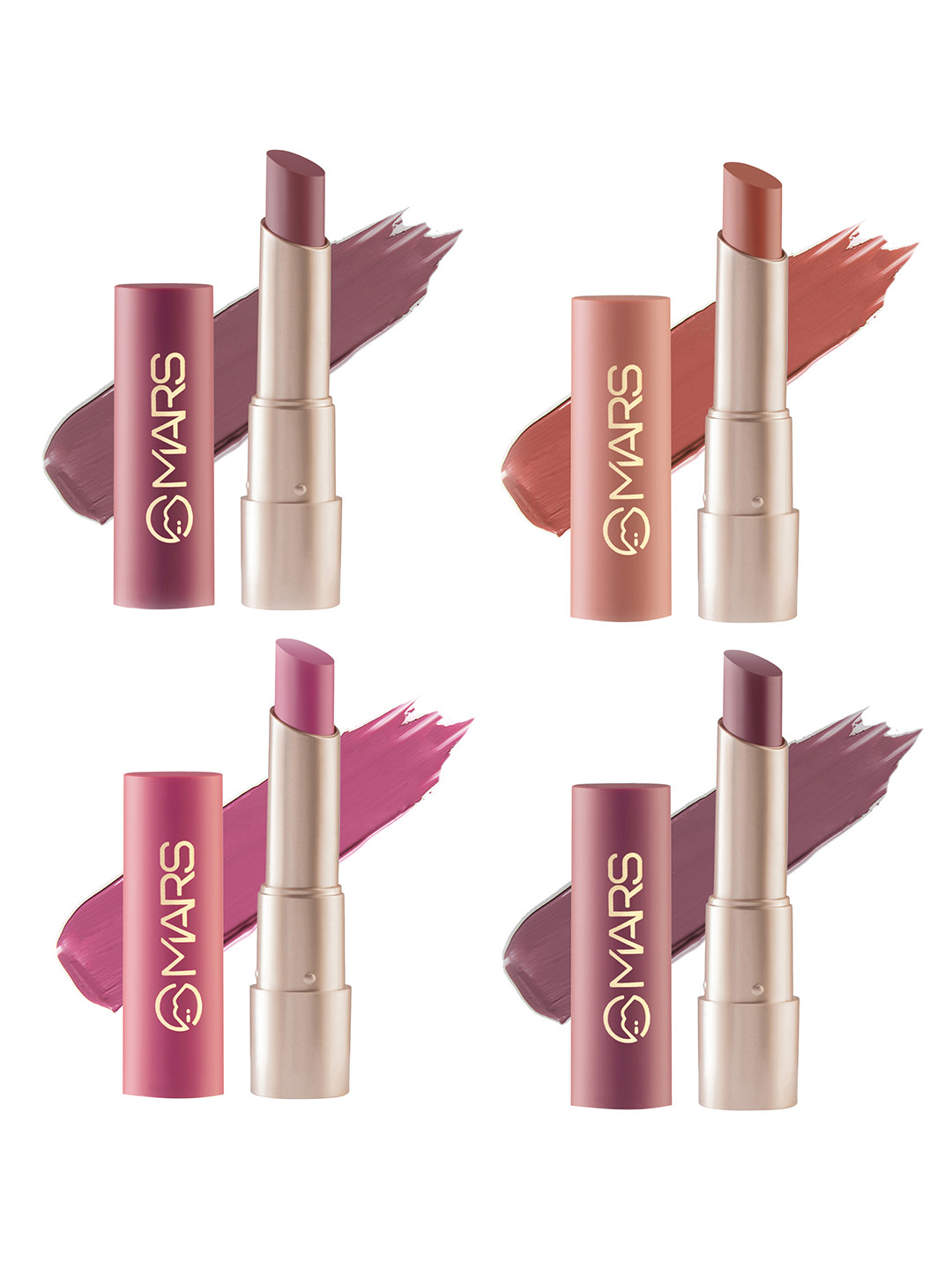 Buy MARS Set Of 4 Ultra Pigmented Long Lasting Creamy Matte Lipsticks ...