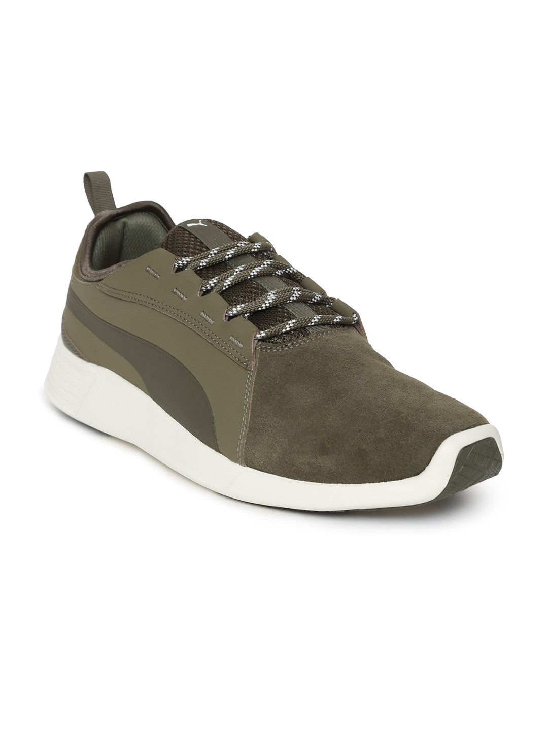 Buy Puma Men Olive Green ST Trainer Evo SD V2 IDP Sneakers - Casual ...