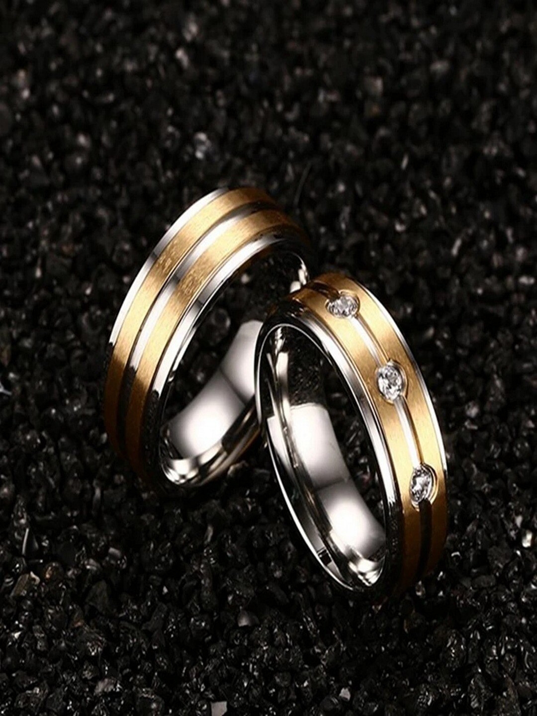 Buy UNIVERSITY TRENDZ Set Of 2 Dual Toned Crystal Studded Couple Finger ... Buy UNIVERSITY TRENDZ Set Of 2 Dual Toned Crystal Studded Couple Finger ...