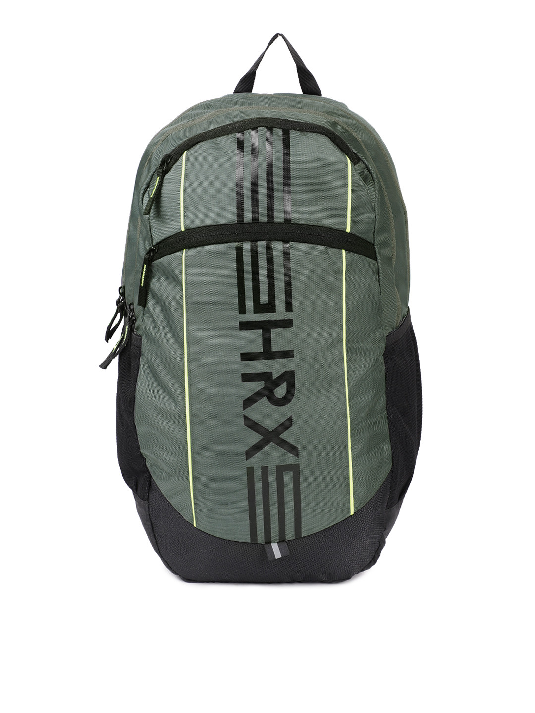 Buy HRX By Hrithik Roshan Unisex Grey Brand Logo Backpack - Backpacks ...