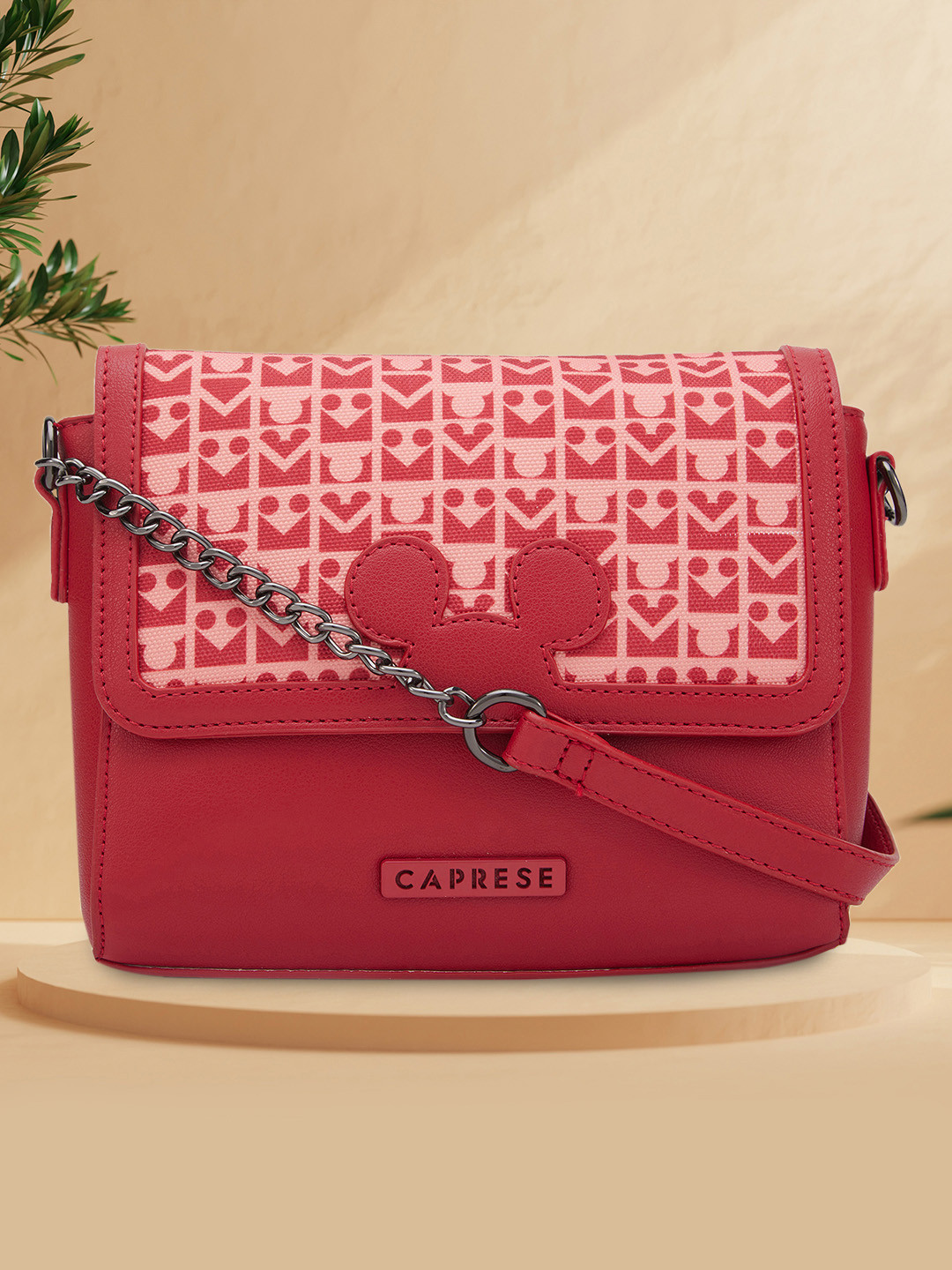 Buy Caprese Disney Inspired Red Graphic Printed Mickey Mouse Collection ...