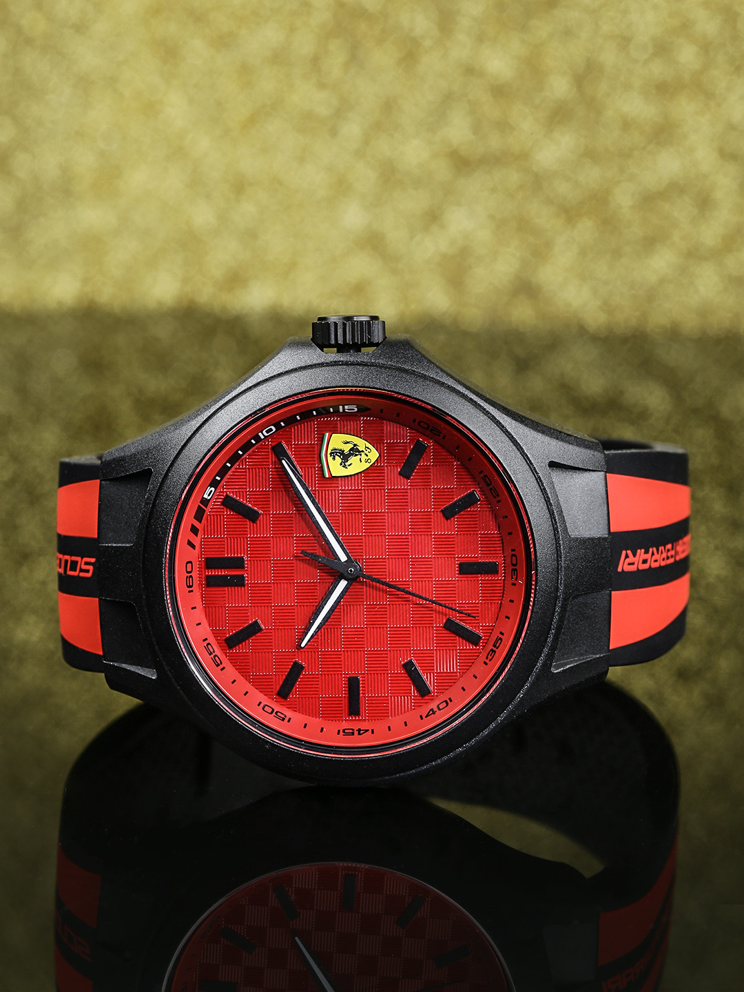Buy SCUDERIA FERRARI Men Red Analogue Watch 830281_OR - Watches for Men ...