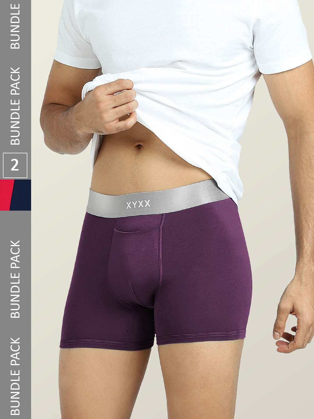 Buy XYXX Men Pack Of 2 Anti Microbial Modal Light Weight Sweat Wicking ...