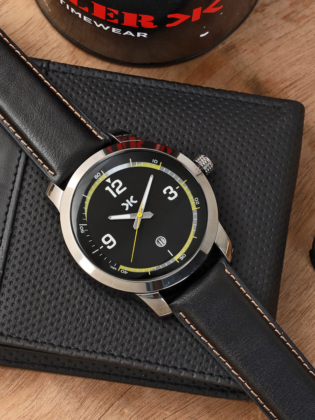 Buy Killer Men Textured Leather Straps Analogue Watch KLMO81B - Watches ...