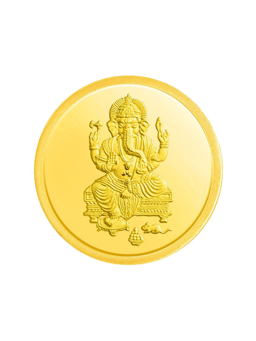 Buy CANDERE A KALYAN JEWELLERS COMPANY Lord Ganesh 24KT Gold Coin 1gram ...