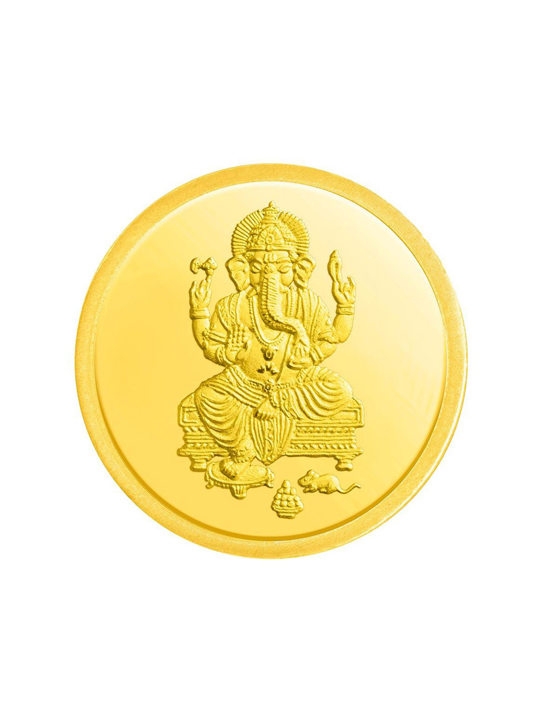 Buy CANDERE A KALYAN JEWELLERS COMPANY Lord Ganesh 24KT Gold Coin 2 ...