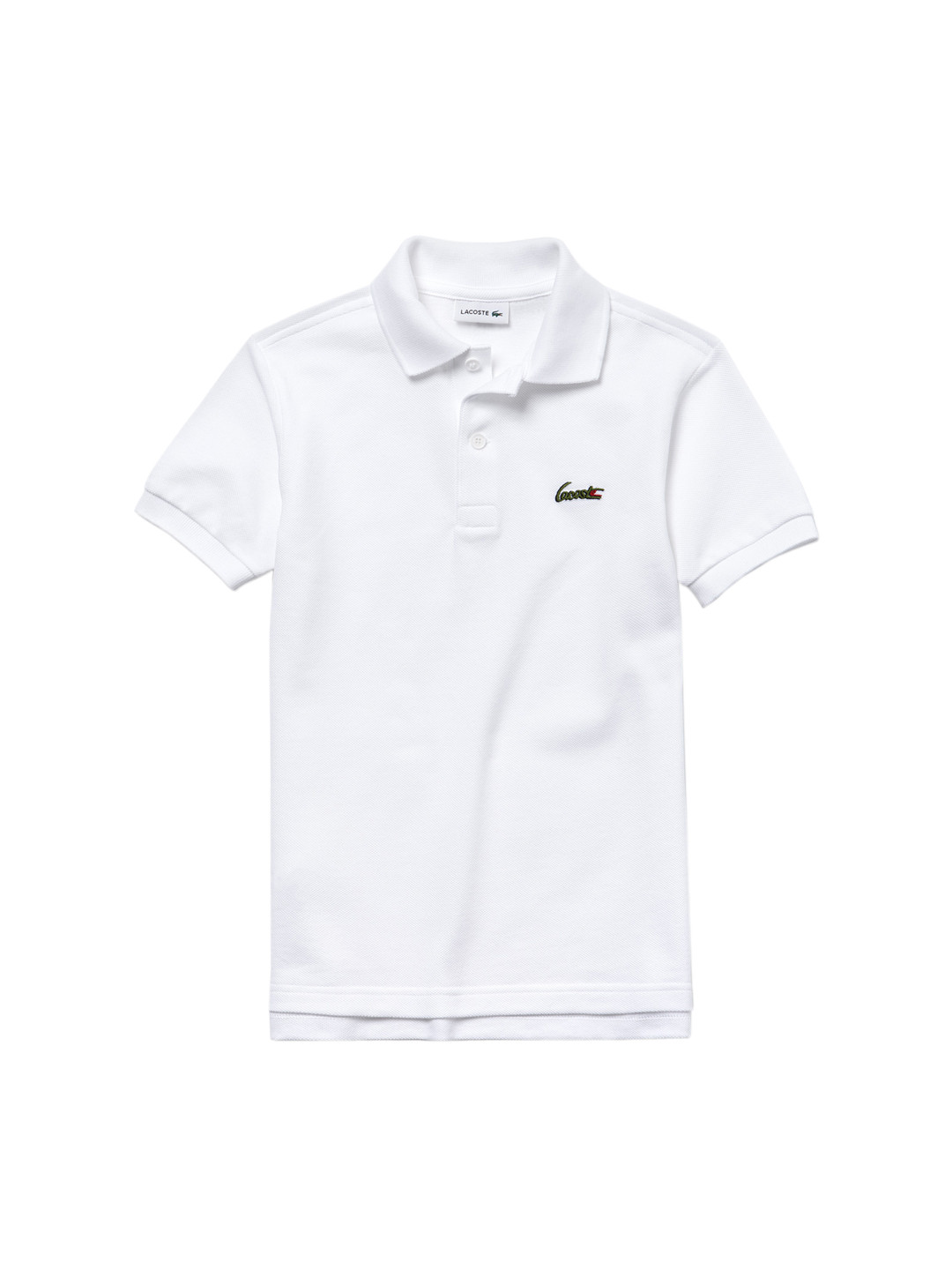 Buy Lacoste Boys White Solid Polo Collar T Shirt - Tshirts for Boys ...