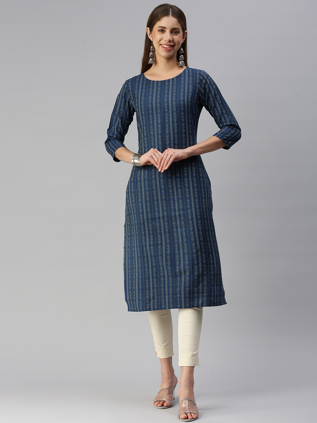 Buy HRITIKA Women Blue Kurta - Kurtas for Women 22715788 | Myntra