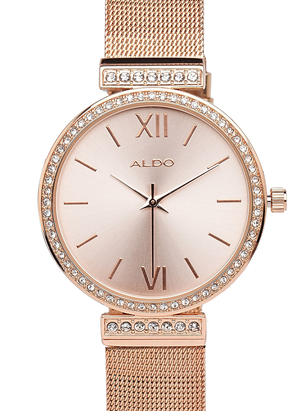 Buy ALDO Women Embellished Stainless Steel Straps Analogue Watch ...