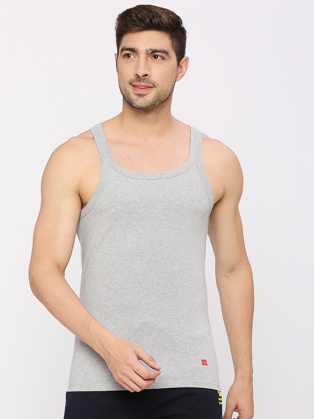 Buy Underjeans By Spykar Round Neck Premium Undershirt Vest - Innerwear ...