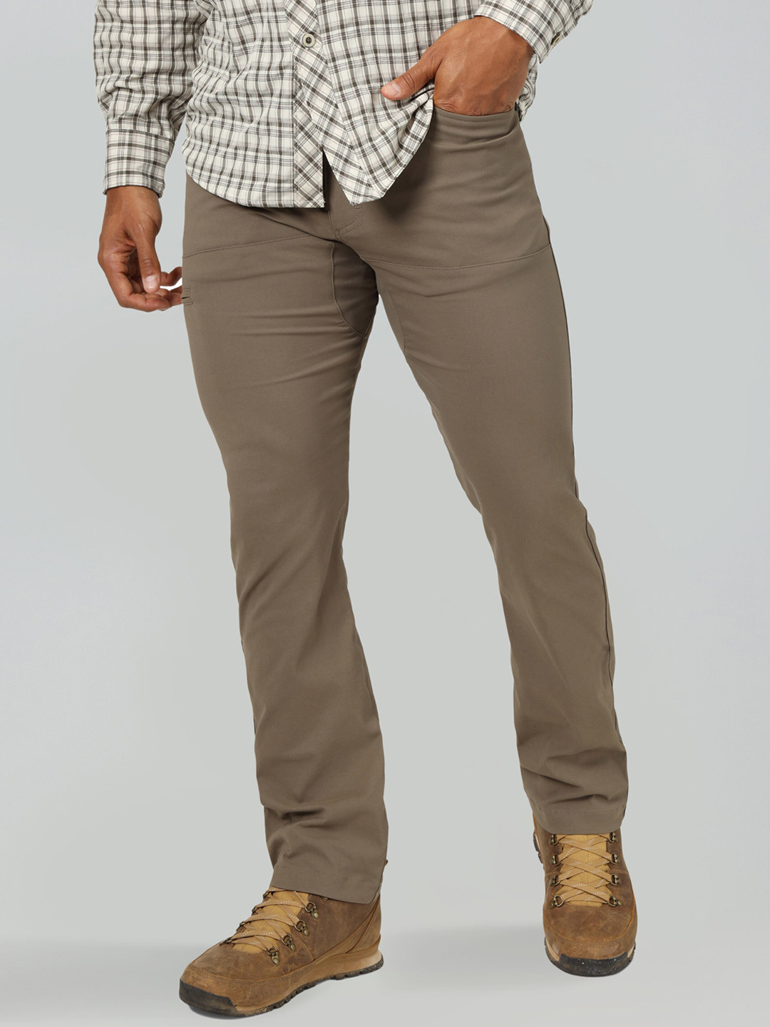 Buy Wrangler Men Regular Fit Chinos Trousers - Trousers for Men ...